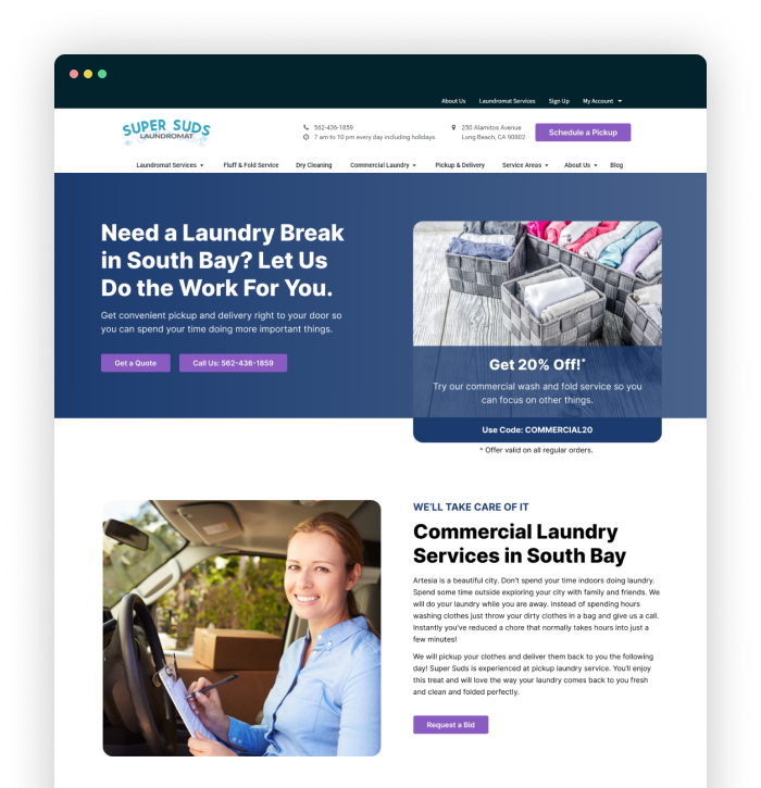 Laundromat Software Features | Curbside Laundries
